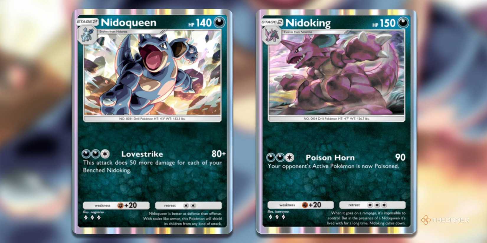 nidoqueen and nidoking deck tcg