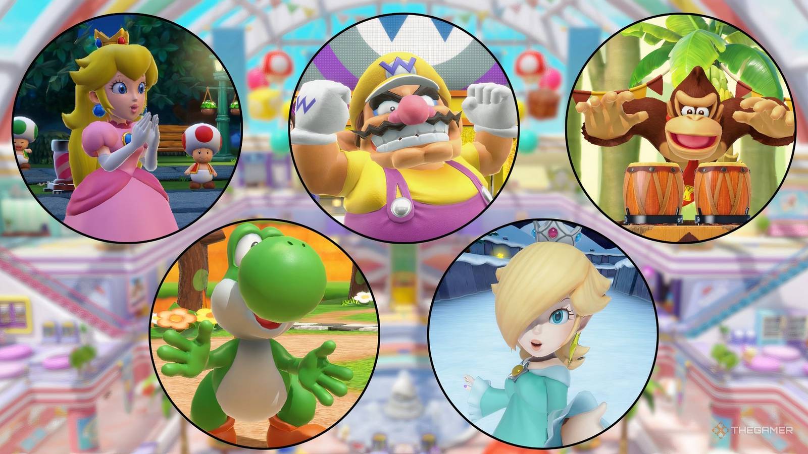super mario party rosalina peach