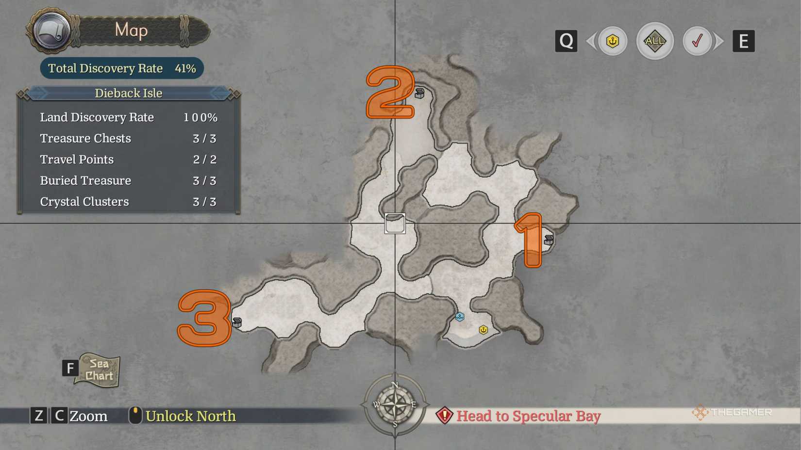 All Chest And Crystal Cluster Locations On Dieback Isle In Ys X: Nordics