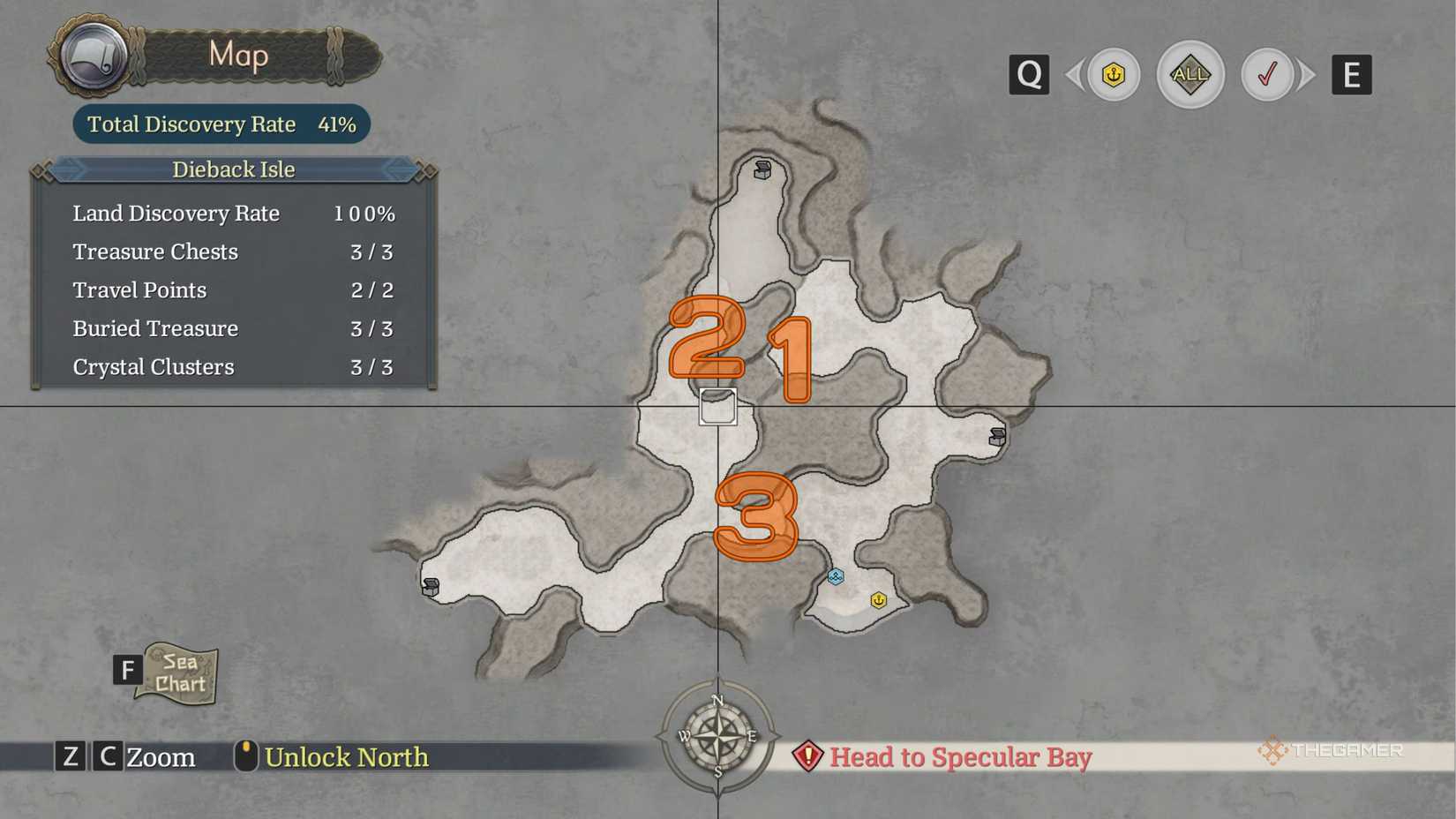 All Chest And Crystal Cluster Locations On Dieback Isle In Ys X: Nordics