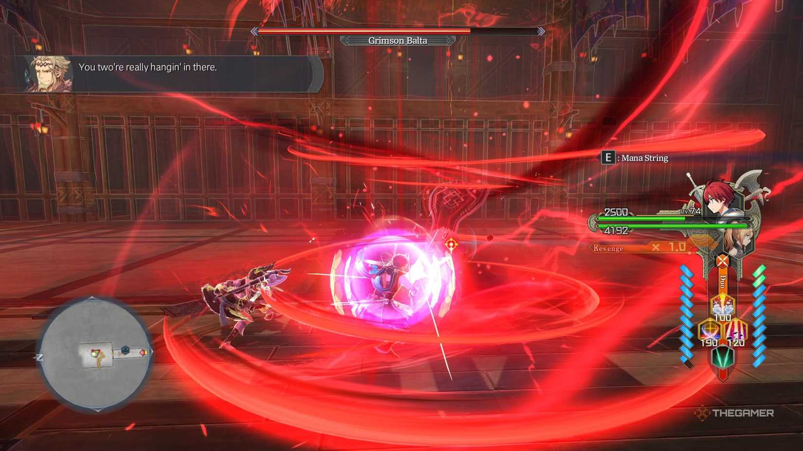 How To Defeat Grimson Balta In Ys X: Nordics