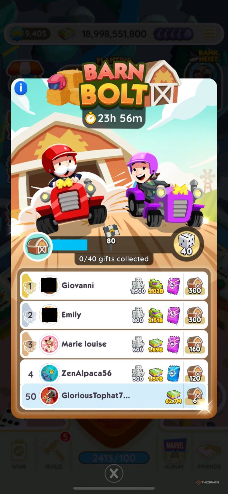 All Rewards In Barn Bolt (November 26-27) In Monopoly Go