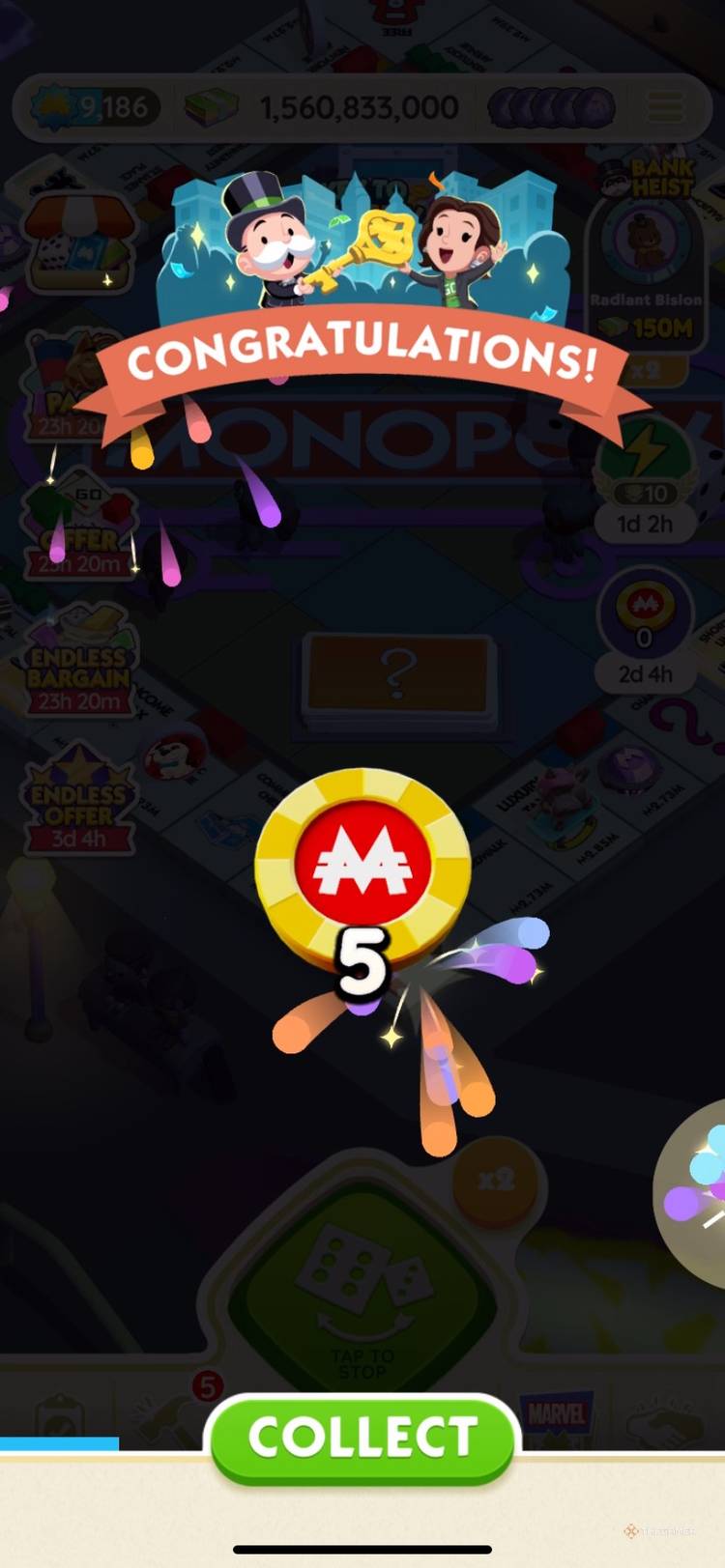 All Rewards In Key To The City (November 8-10) In Monopoly Go