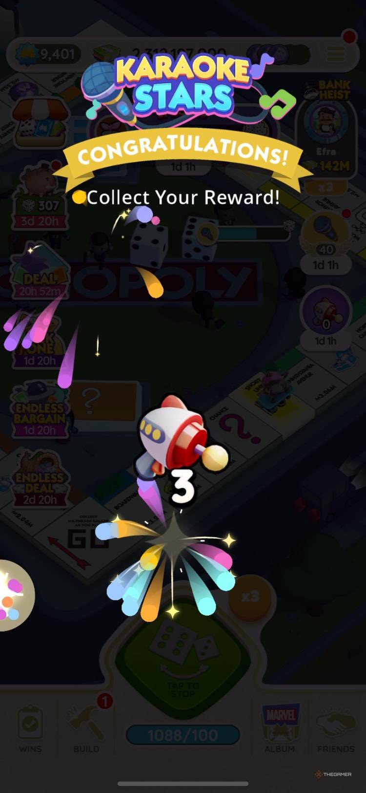 All Rewards In Karaoke Stars (November 23-24) In Monopoly Go