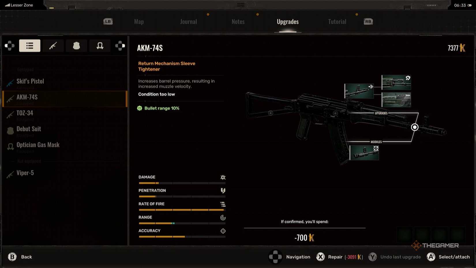 The Best Upgrades For The AKM-74S In Stalker 2: Heart Of Chornobyl