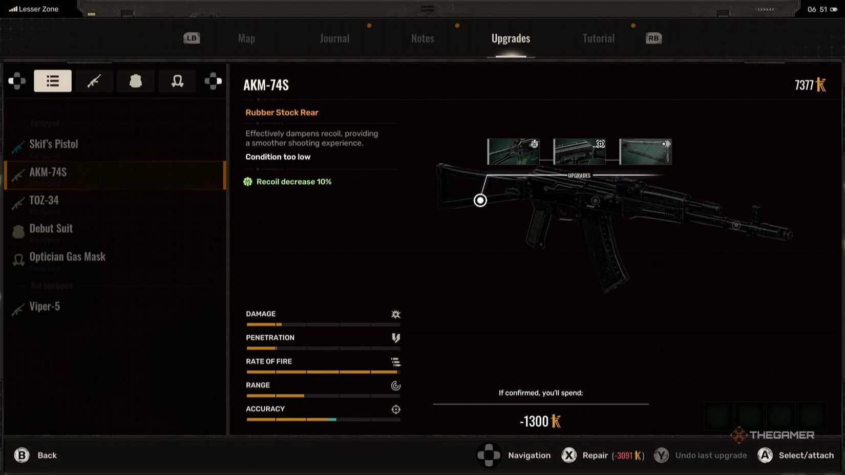 The Best Upgrades For The AKM-74S In Stalker 2: Heart Of Chornobyl