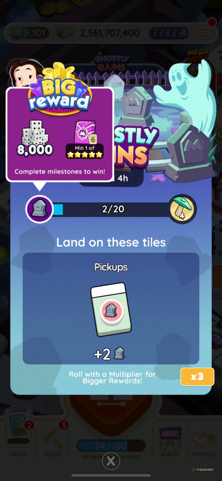 All Rewards In Ghostly Gains (November 1-3) In Monopoly Go