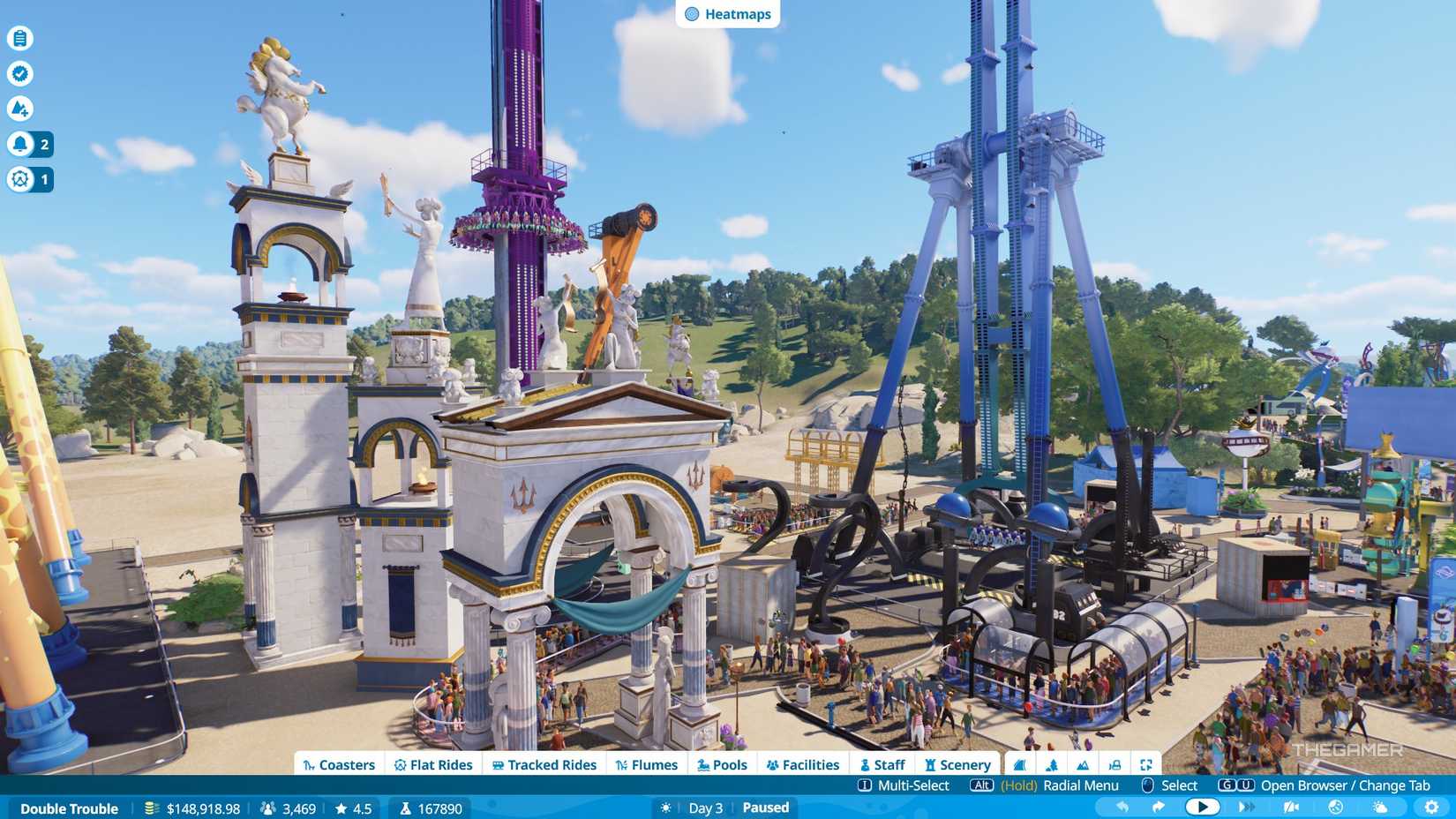 All Objectives In The Double Trouble Scenario In Planet Coaster 2