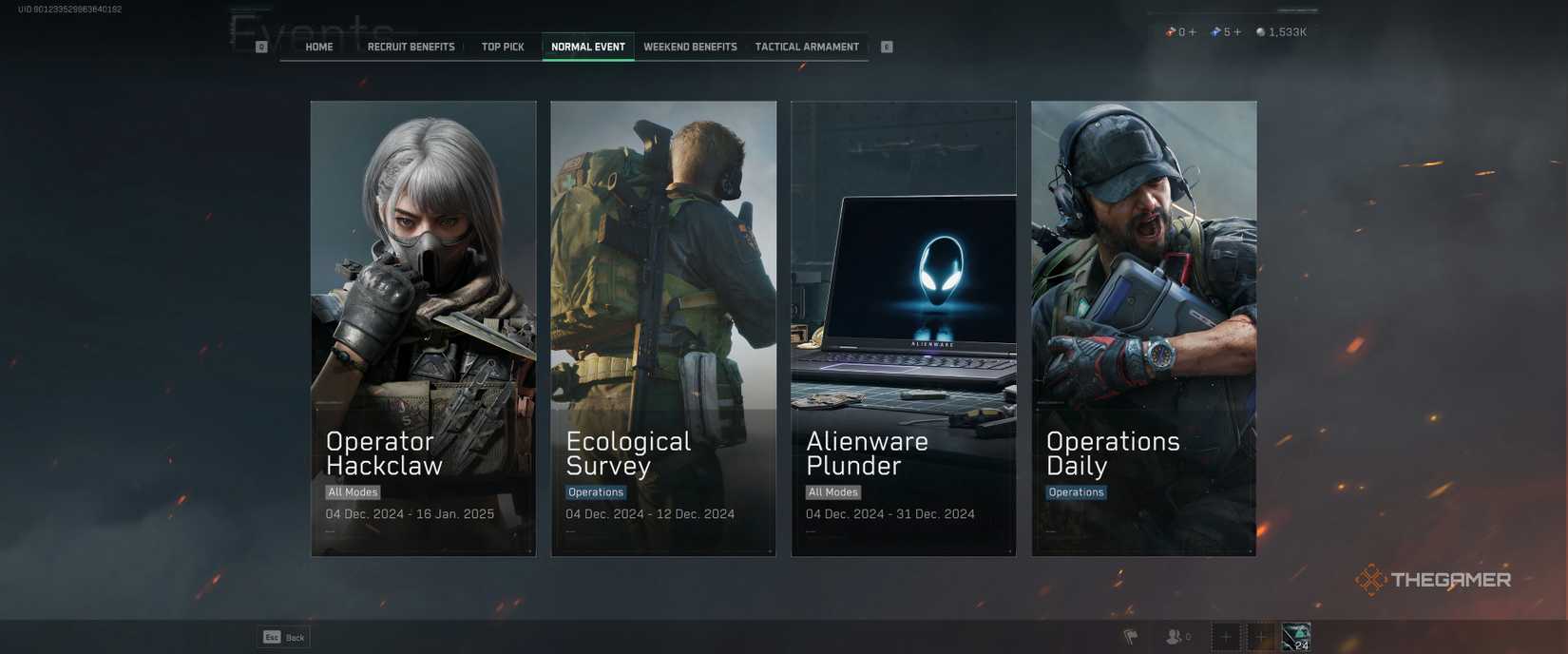 delta force operations loot table