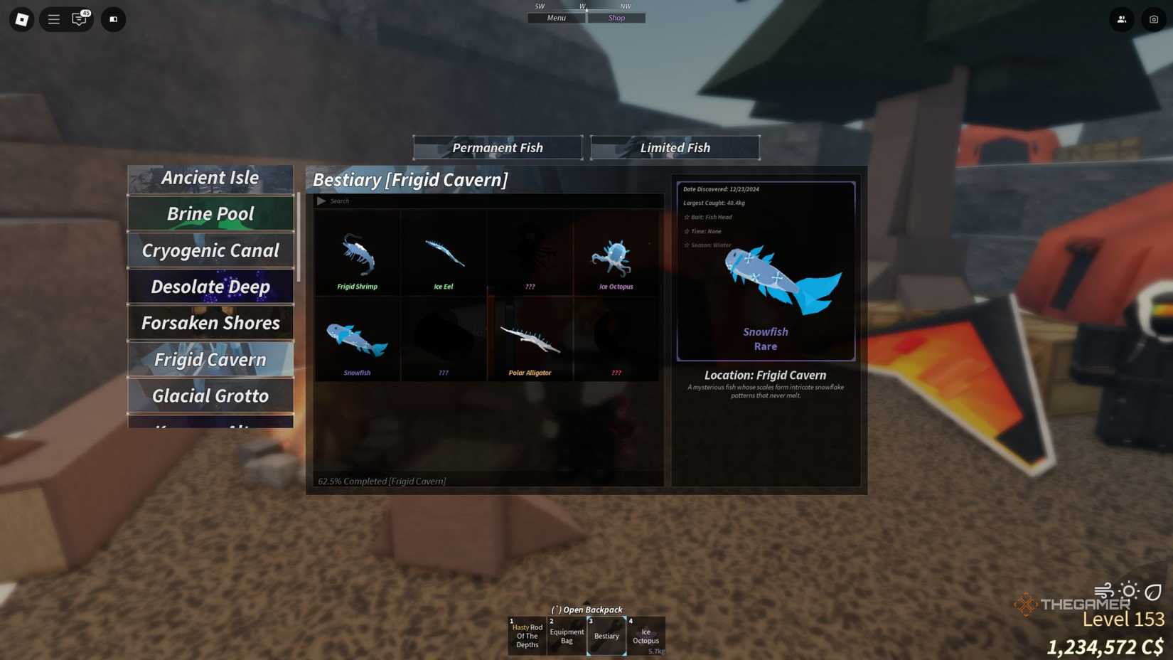 How To Complete The Northern Expedition Bestiary In Fisch