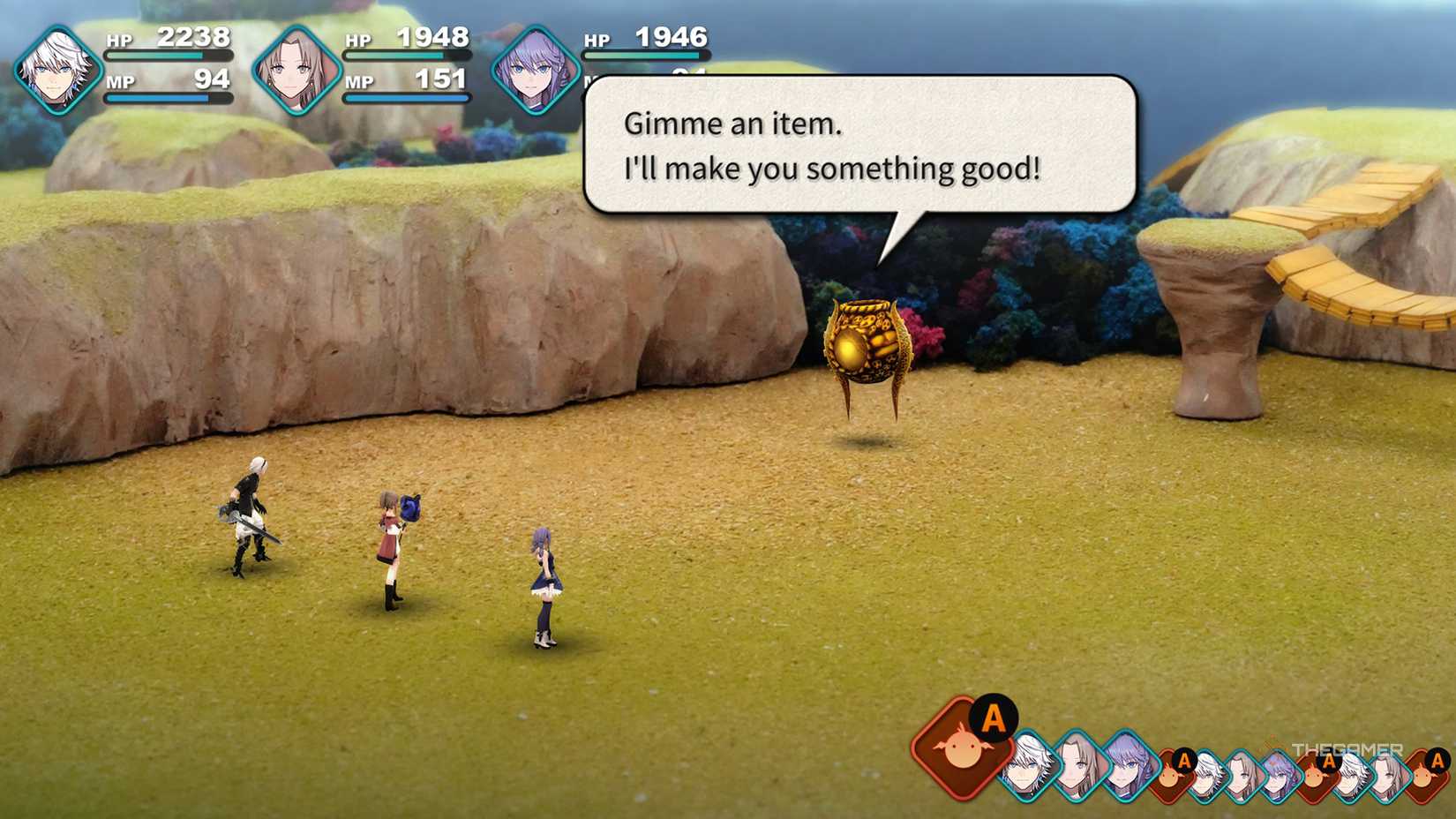 How To Beat Golem In The Ancient Hill In Fantasian: Neo Dimension