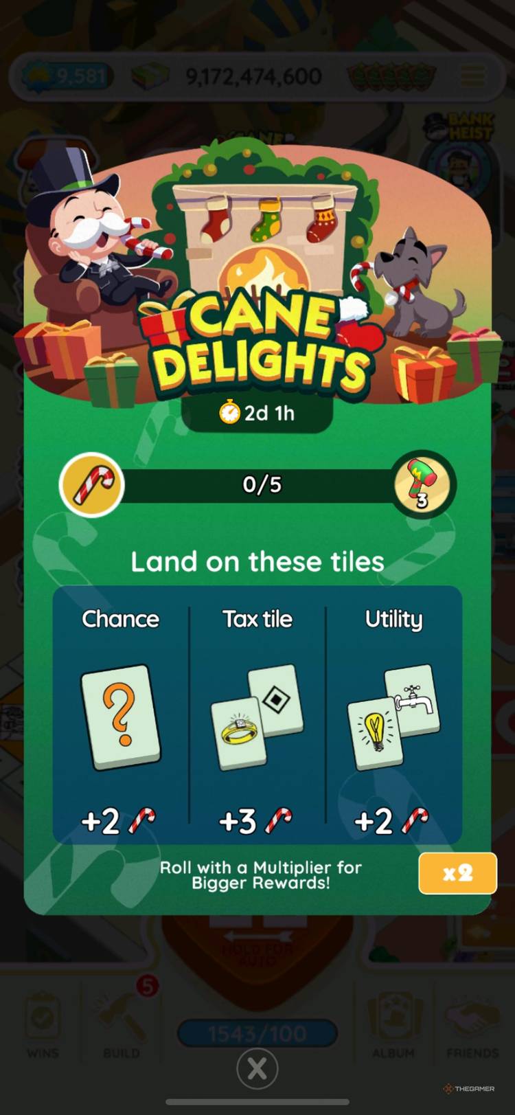 All Rewards In Cane Delights (December 7-9) In Monopoly Go
