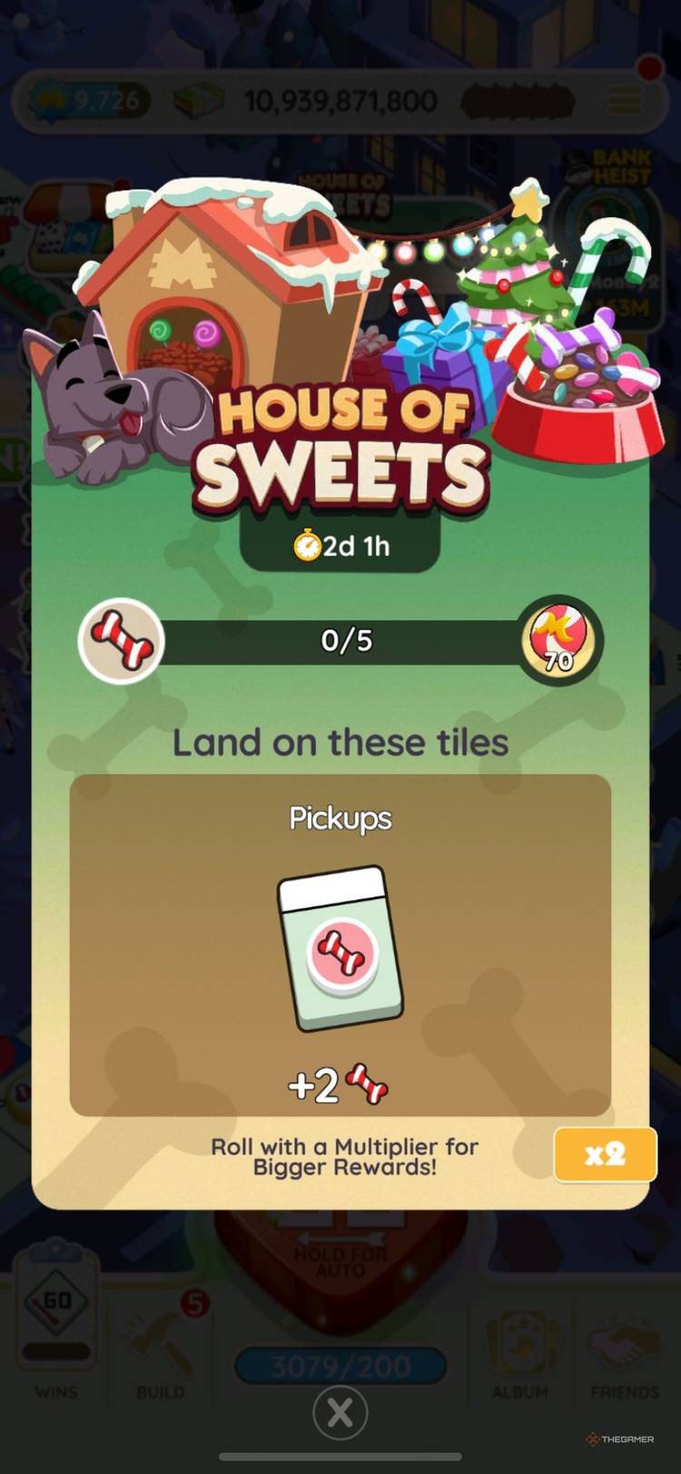 All Rewards In House Of Sweets (December 24-26) In Monopoly Go