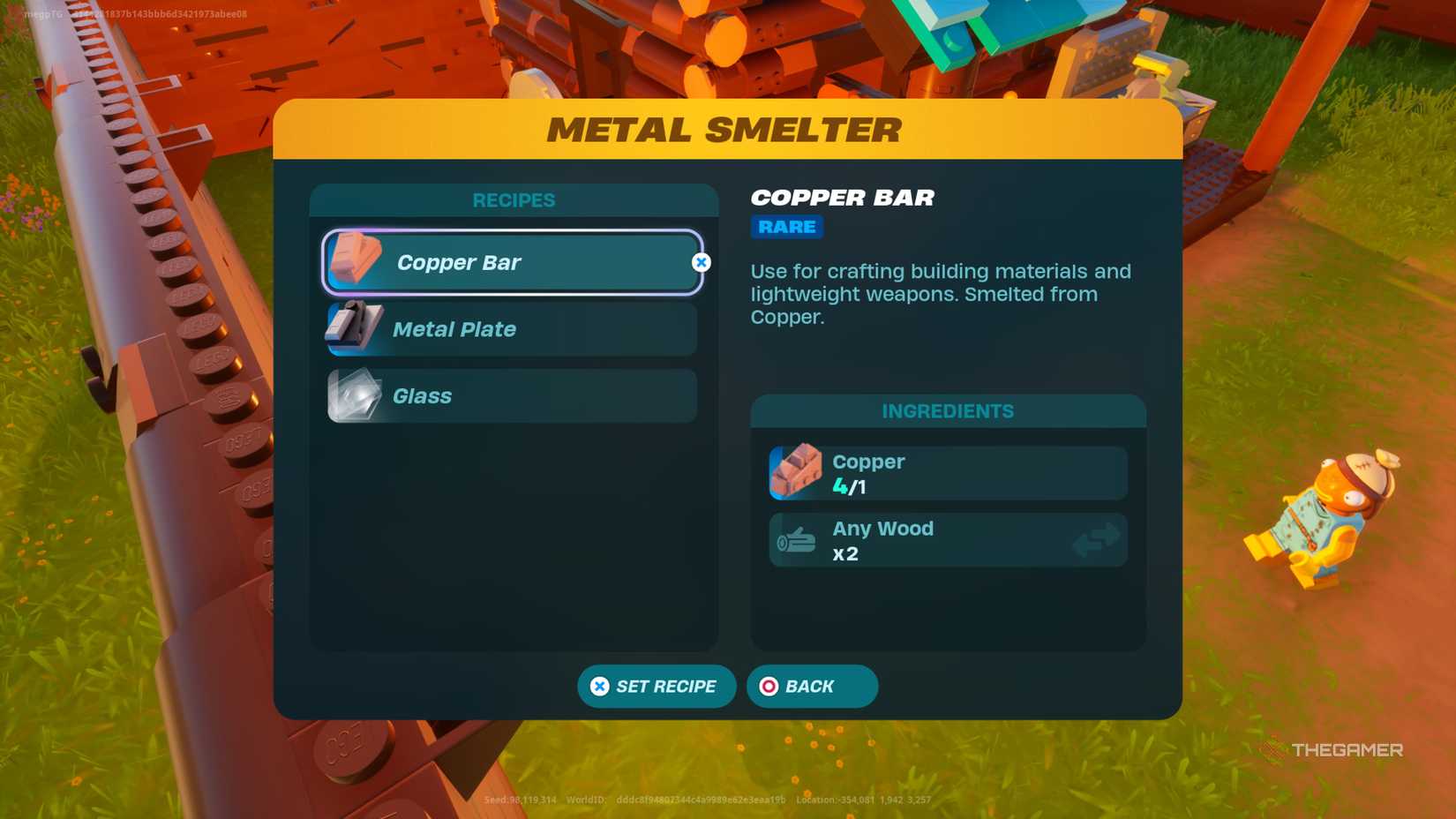 How To Find Copper And Turn It Into Copper Bars In Lego Fortnite Odyssey