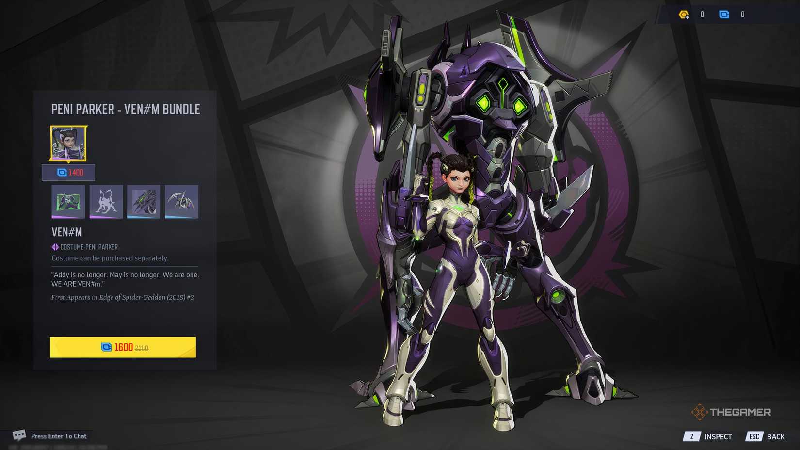 How To Unlock The Free Venom Skin For Peni Parker In Marvel Rivals