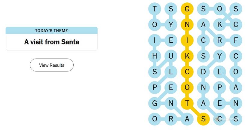 How To Solve Today's New York Times Strands - December 25, 2024 ...