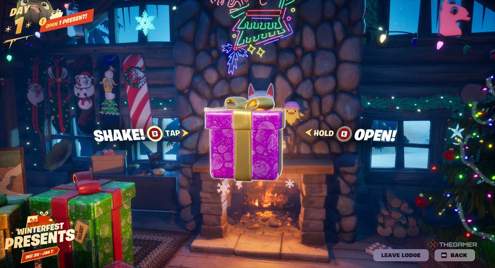 How To Open Your Free Presents In Fortnite's Winterfest 2024