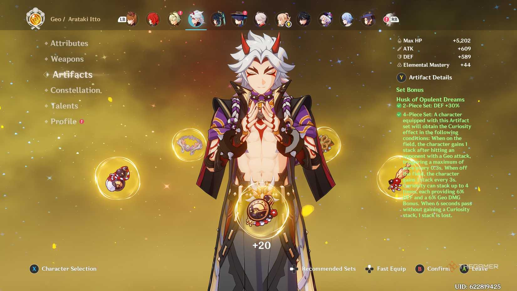 Best Weapons And Artifacts For Arataki Itto In Genshin Impact