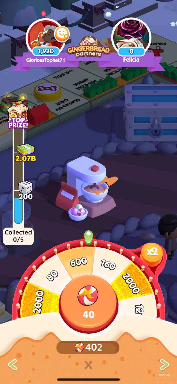 All Rewards In Gingerbread Partners (December 24-29) In Monopoly Go