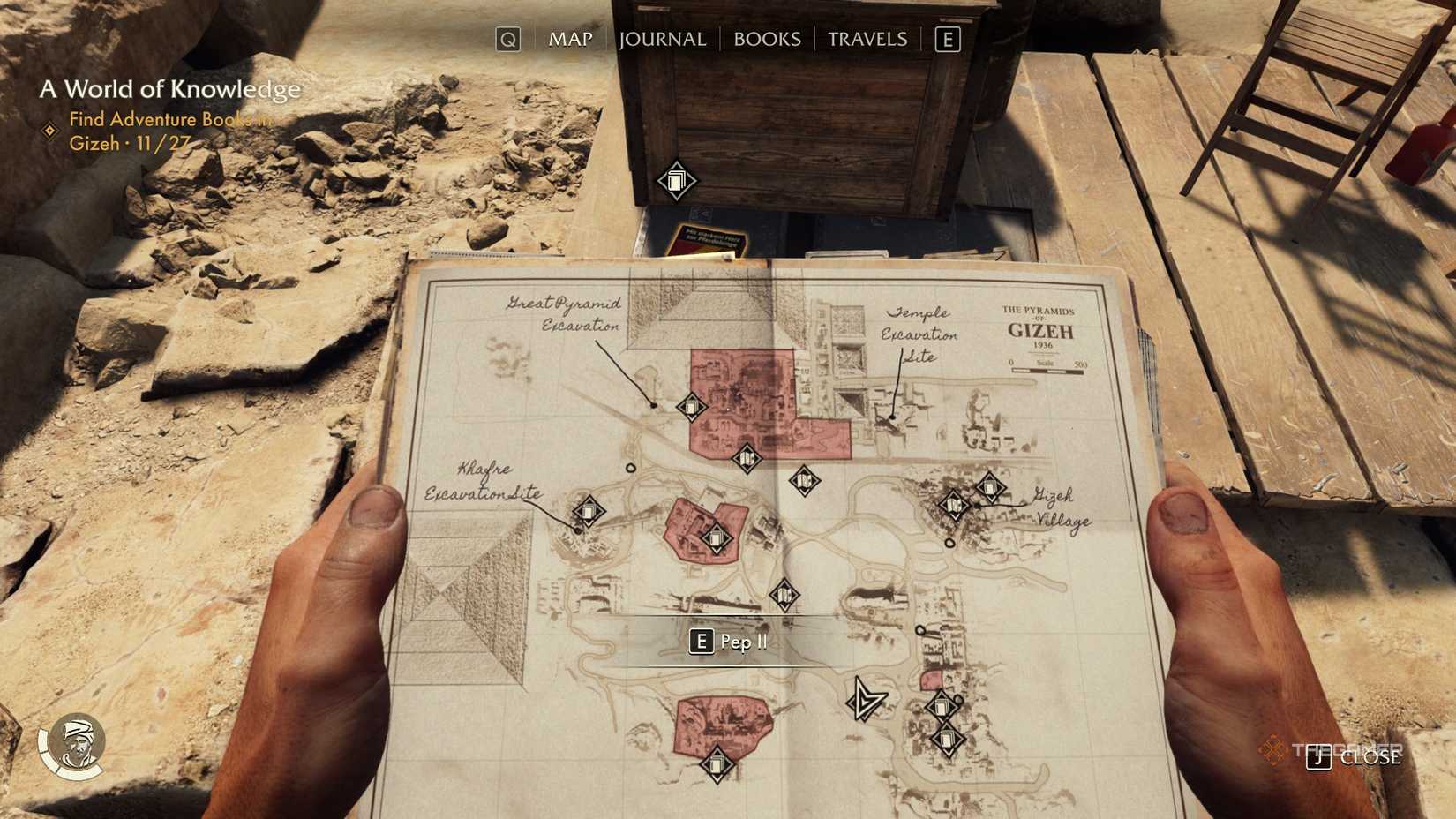 Where To Find Every Adventure Book In Gizeh In Indiana Jones And The ...