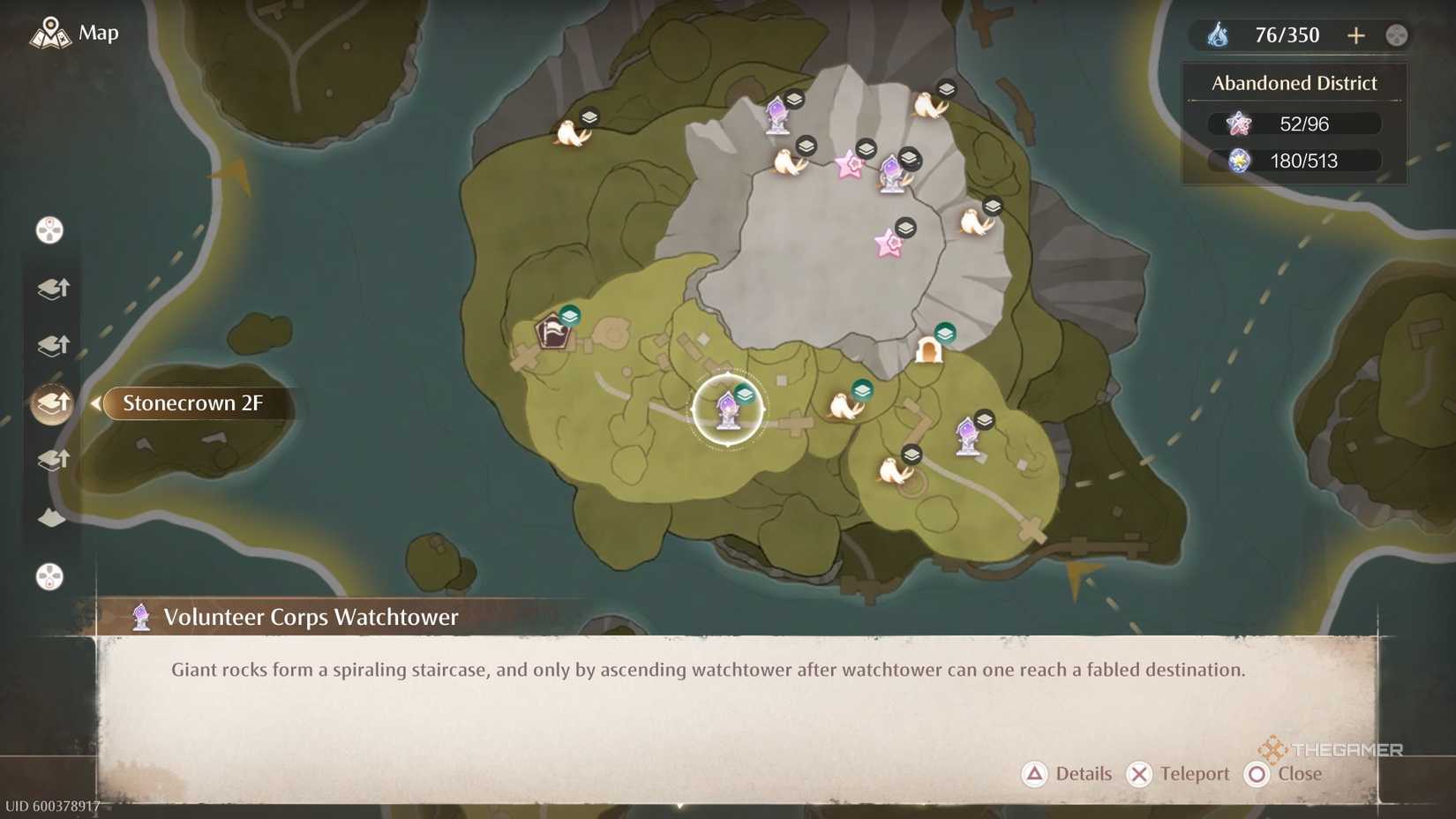 Every Warp Spire Location In Infinity Nikki