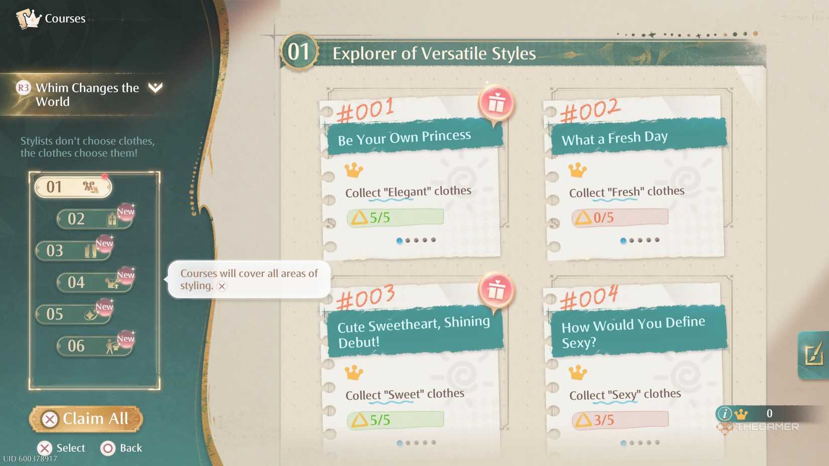 How To Complete Courses And Increase Your Stylist Rank In Infinity Nikki