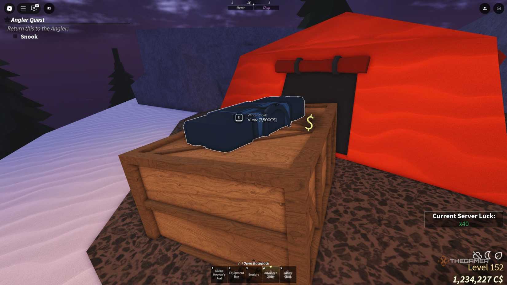 How To Get The Winter Cloak In Fisch - Roblox