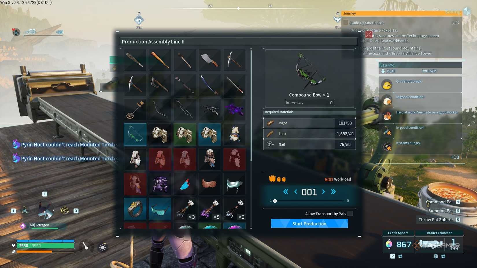 How To Get The Compound Bow In Palworld