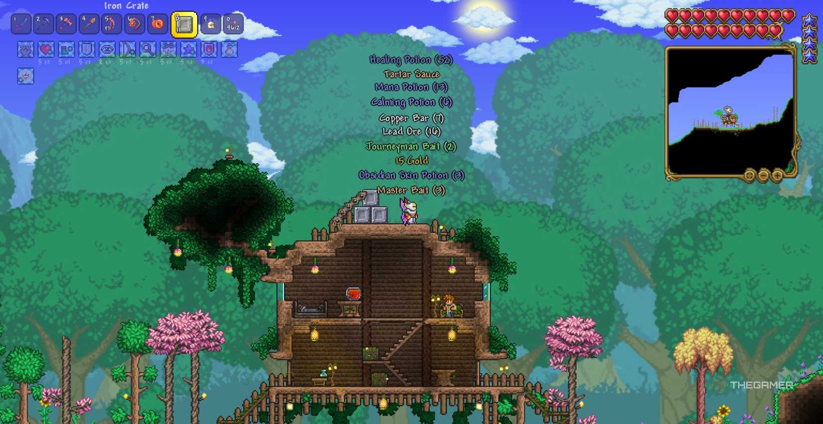 How To Craft Obsidian Skin Potions In Terraria