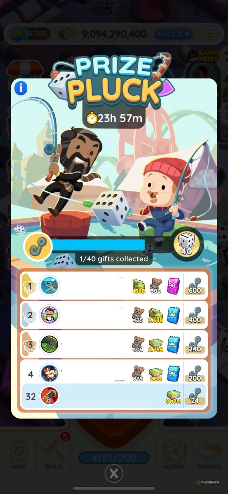 All Rewards In Prize Pluck (January 27-28) In Monopoly Go