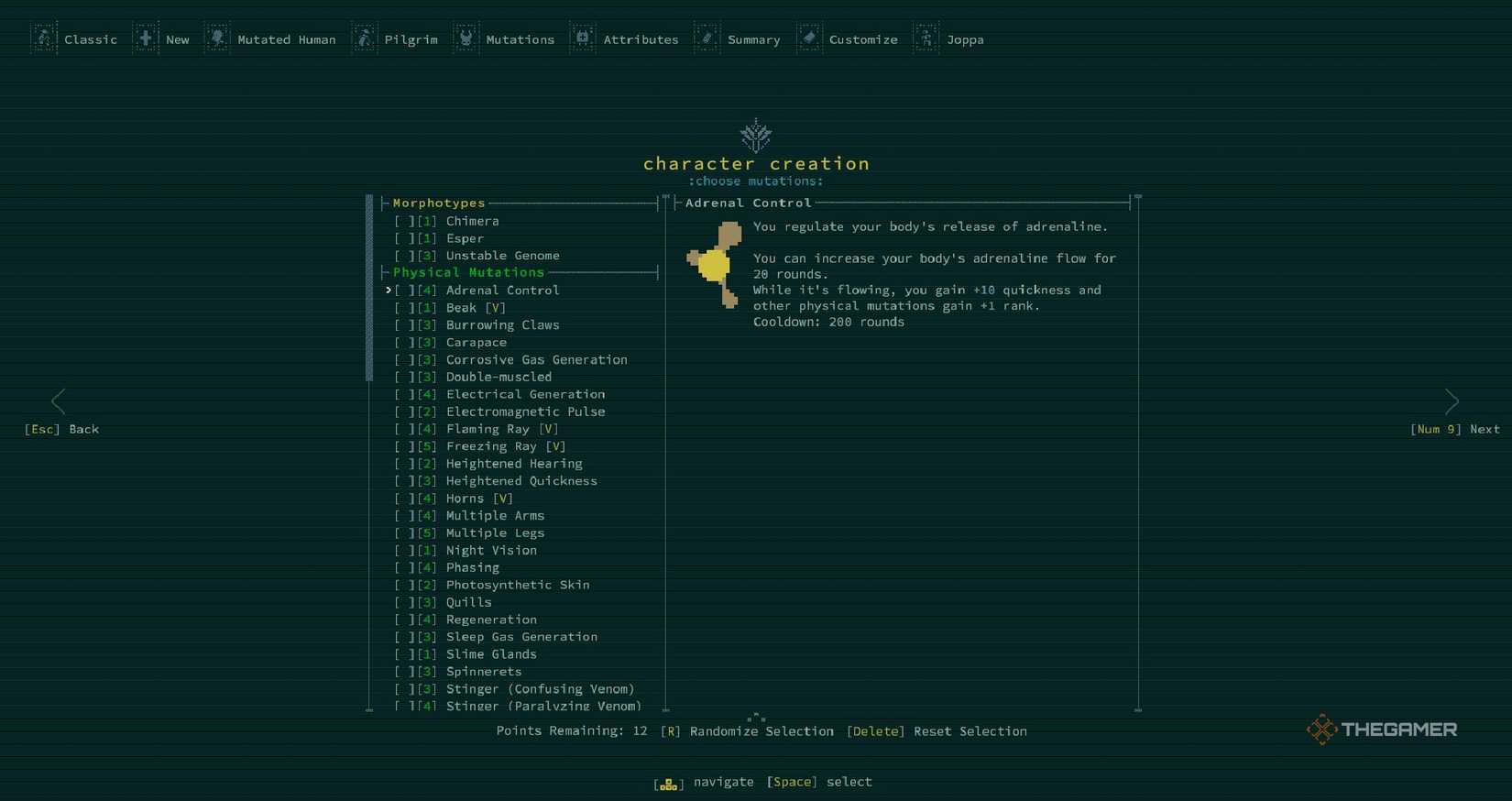 Every Mutation In Caves Of Qud
