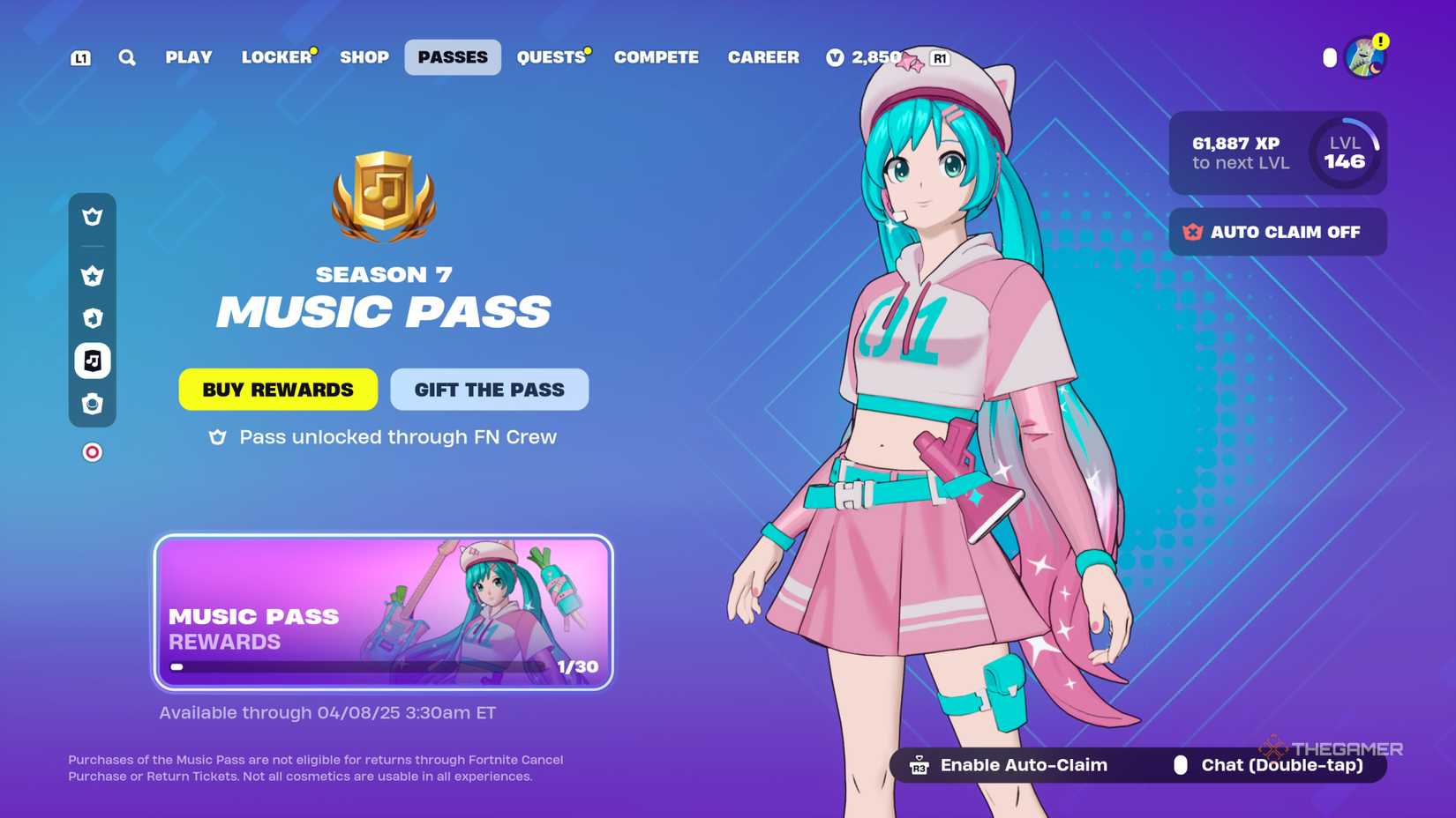 Every Reward In The Season 7 Music Pass For Fortnite Festival