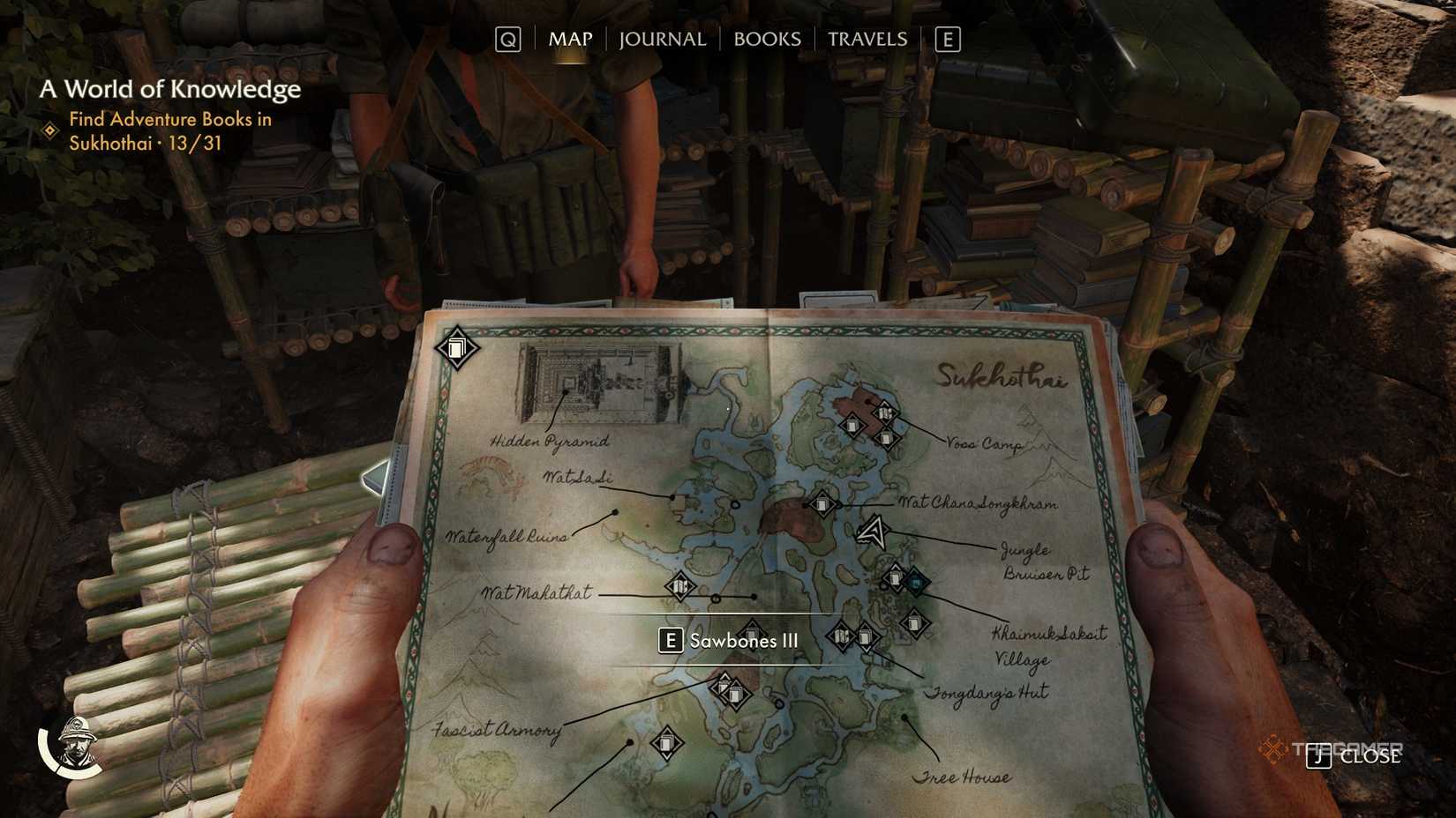 Where To Find Every Adventure Book In Sukhothai In Indiana Jones And ...