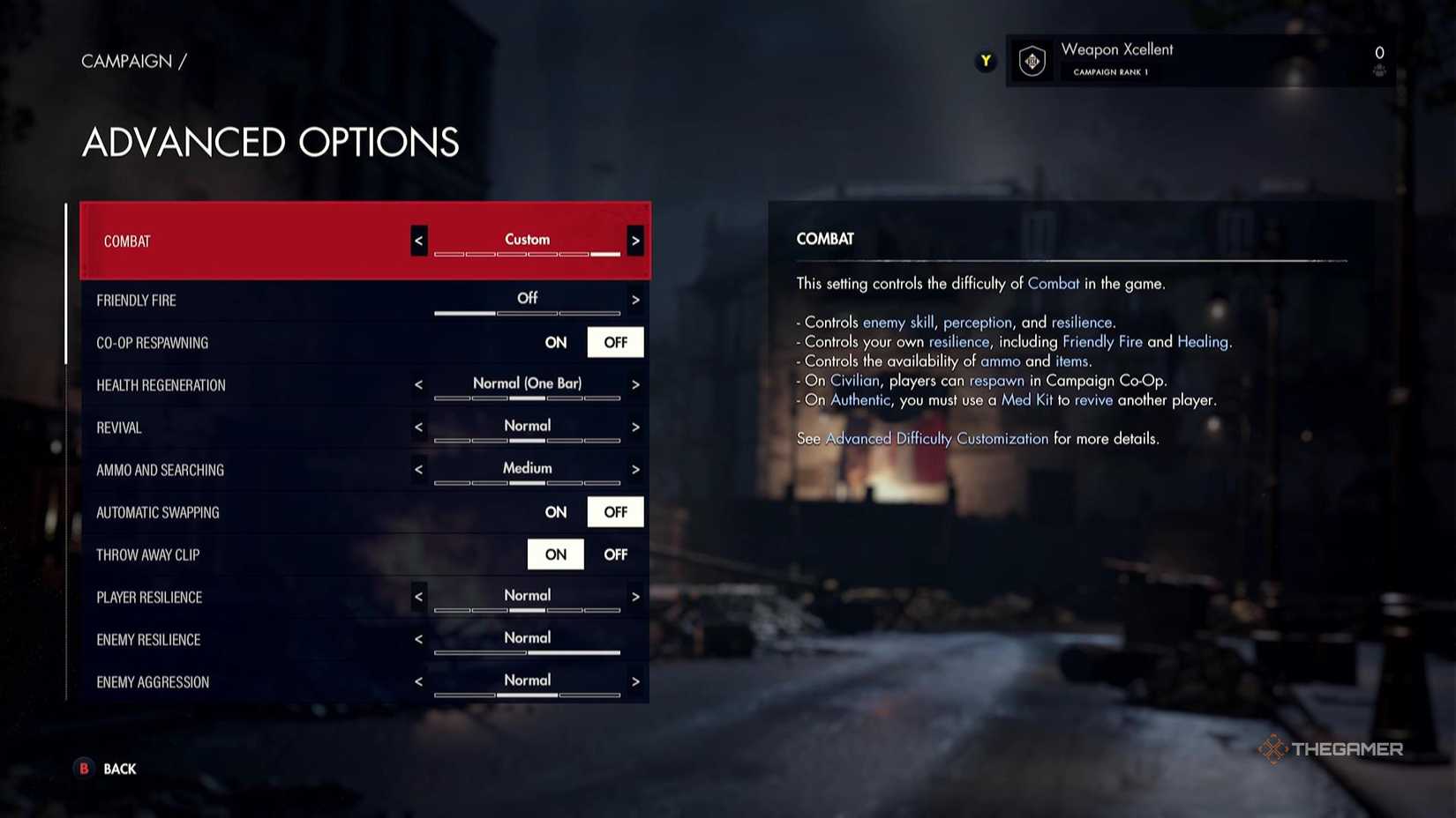 How To Get Advanced Customization In Sniper Elite: Resistance