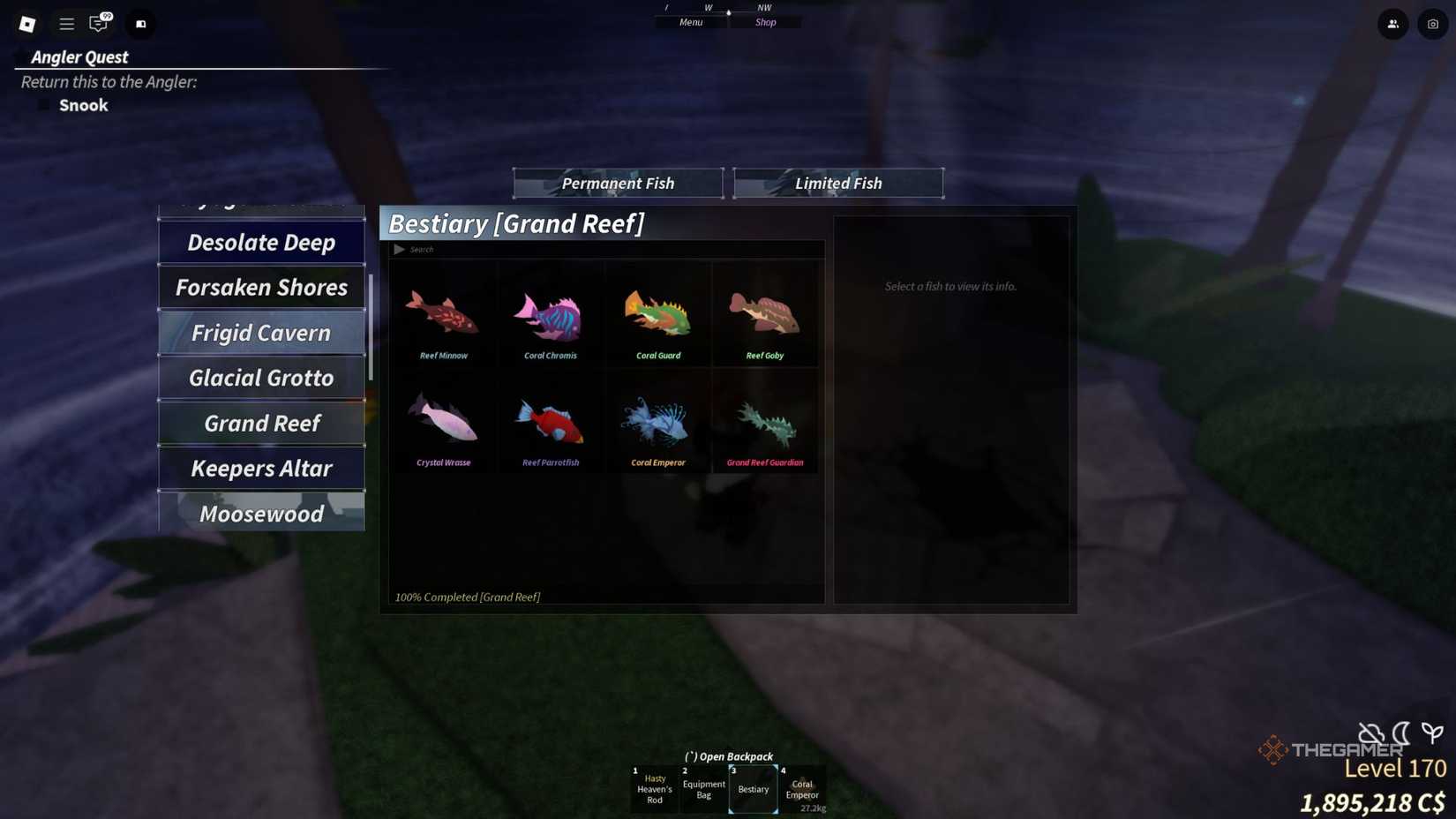 How To Catch Every Fish In The Grand Reef Of Roblox Fisch