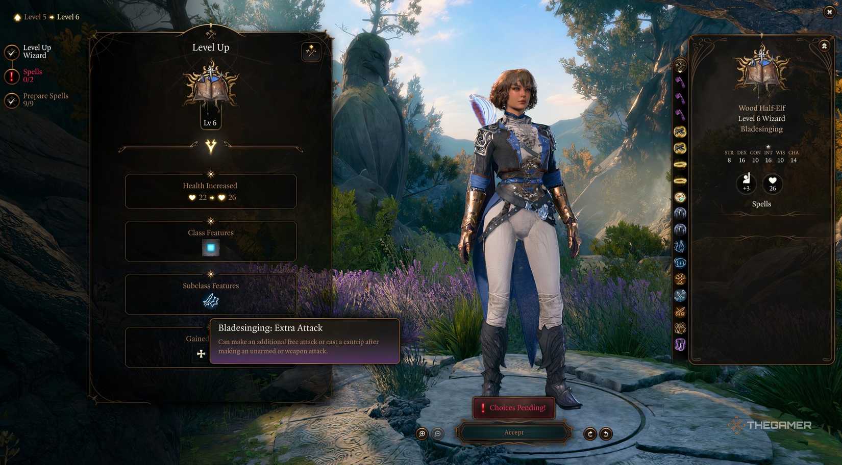 Best Bladesinging Wizard Build In BG3