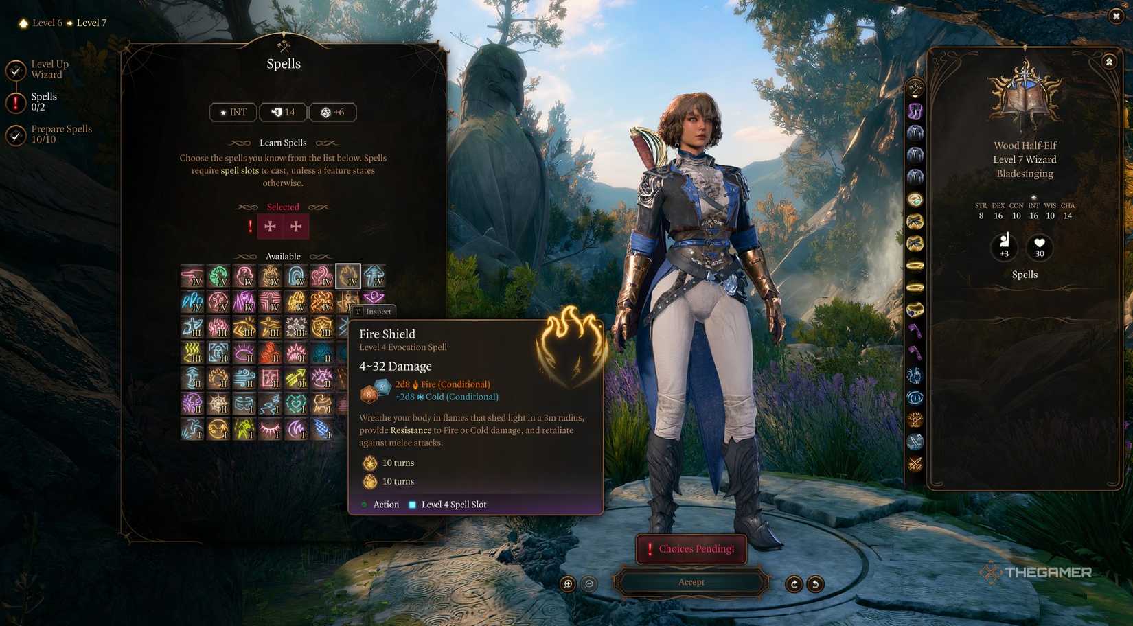 fire wizard build bg3