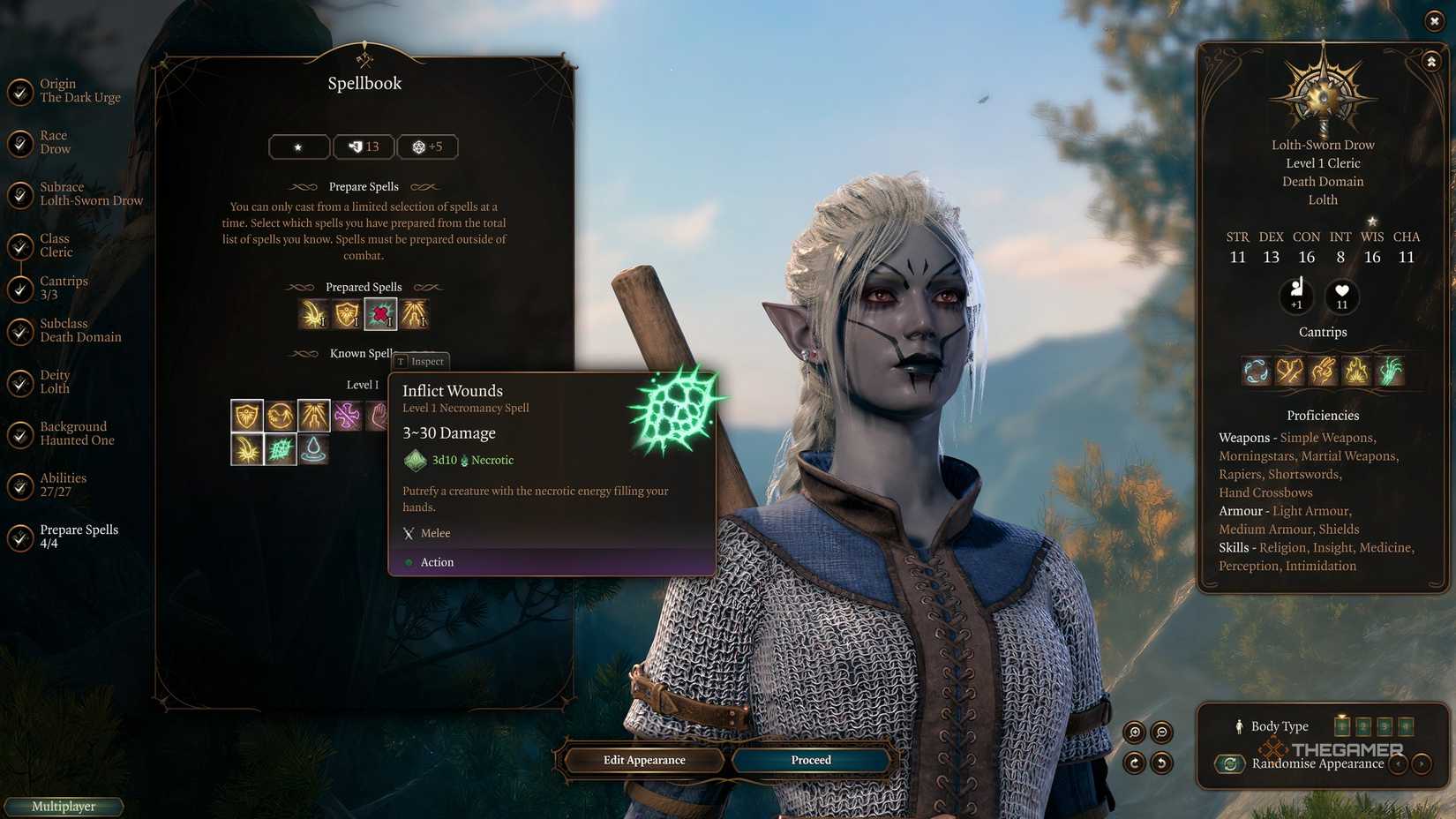 Best Death Domain Cleric Build In BG3