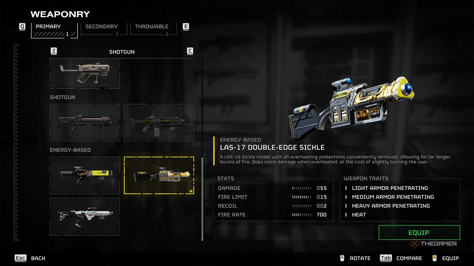 helldivers double edged scythe