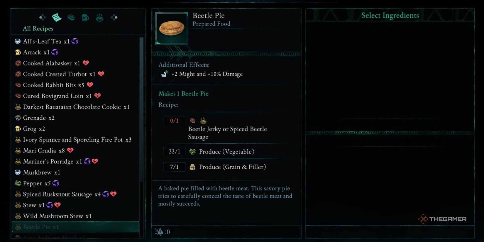 Best Recipes To Cook In Avowed