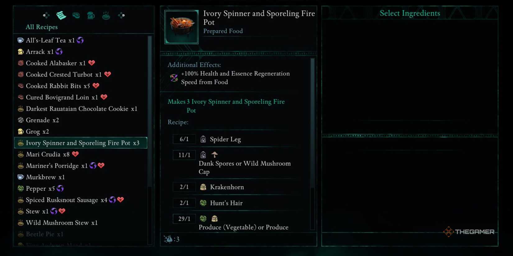 Best Recipes To Cook In Avowed