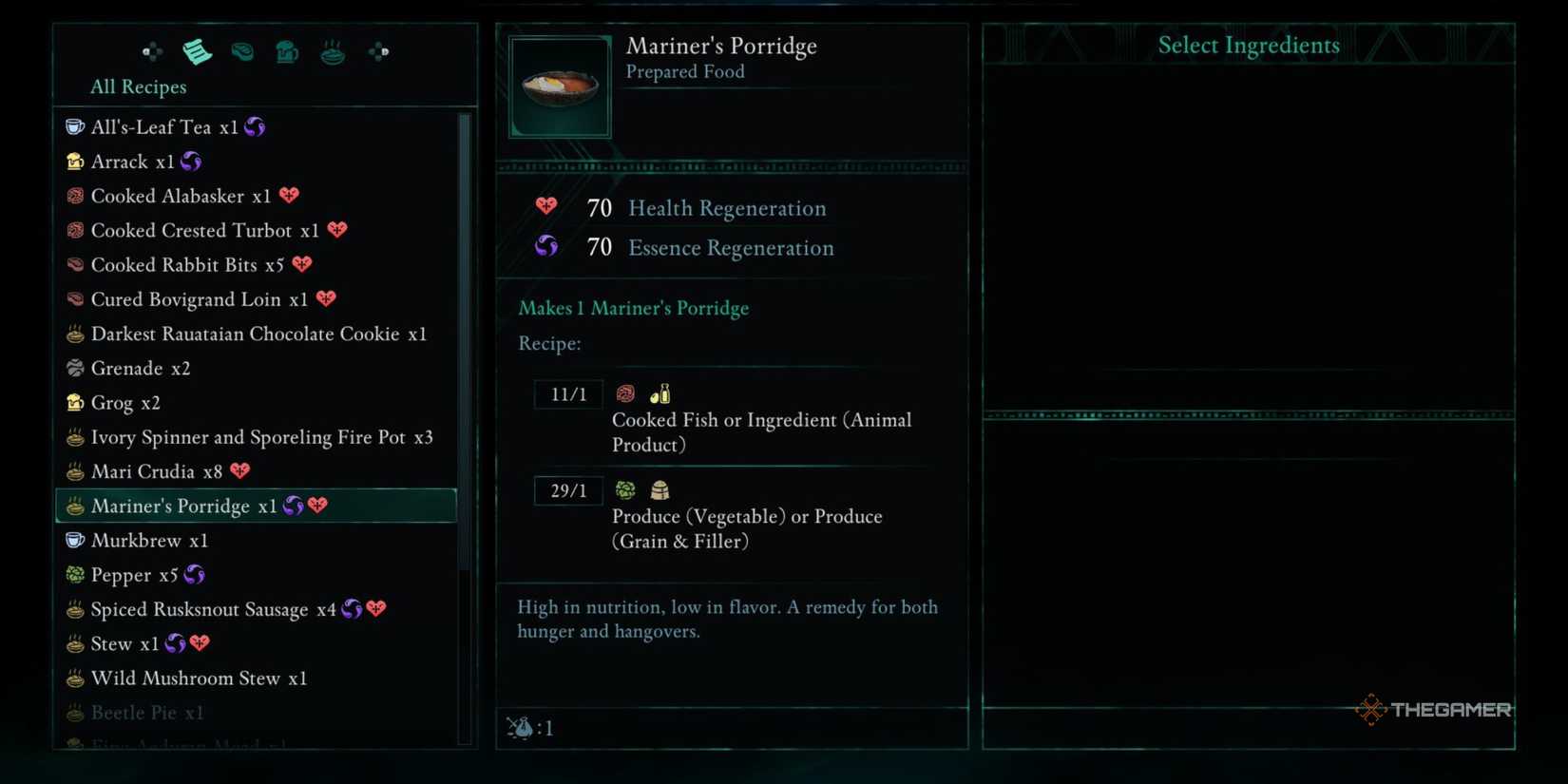 Best Recipes To Cook In Avowed