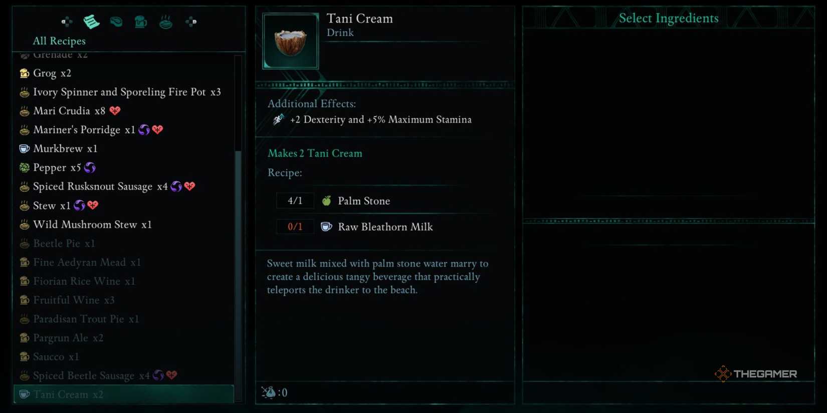 Best Recipes To Cook In Avowed