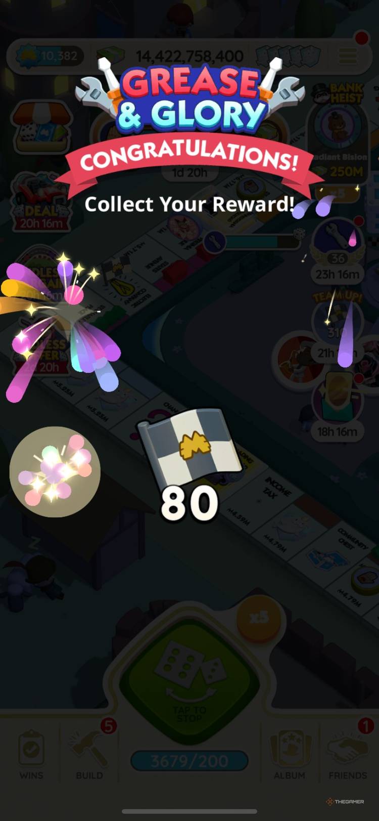 All Rewards In Grease & Glory (February 6-7) In Monopoly Go