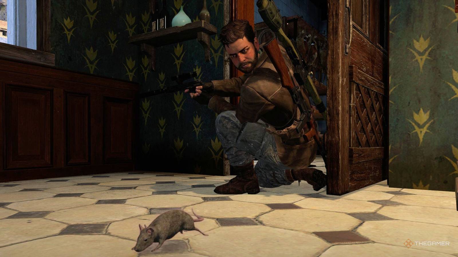 How To Use The Rat Bomb In Dead Drop In Sniper Elite: Resistance.