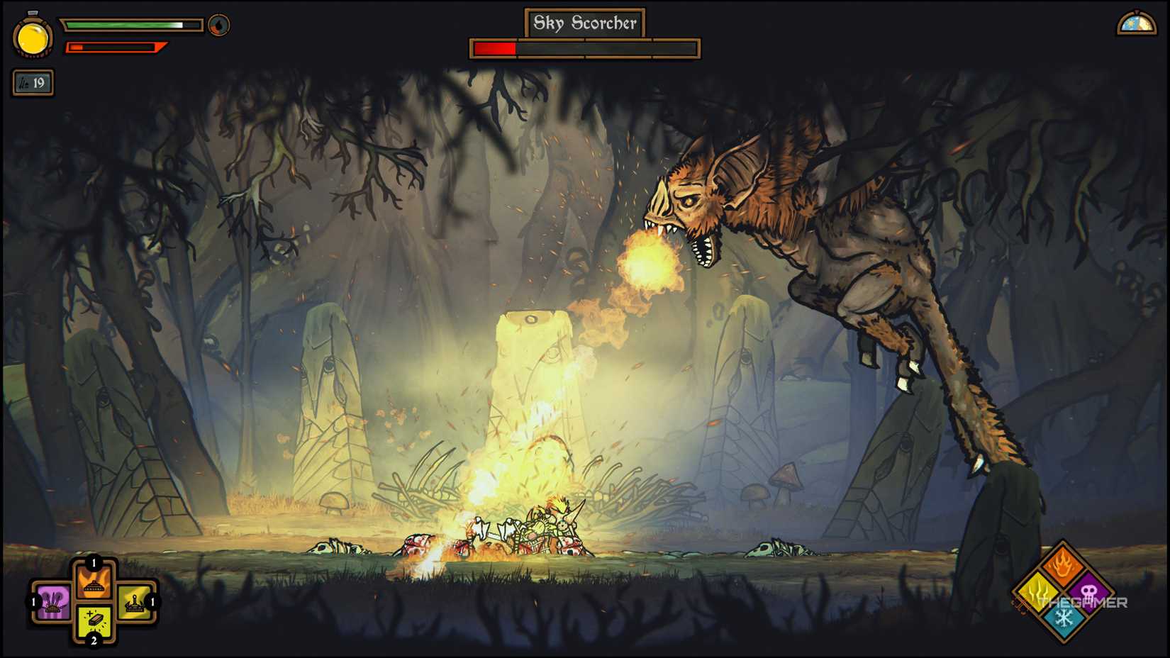 How To Defeat The Golden Forest Sky Scorcher In Tails Of Iron 2 ...