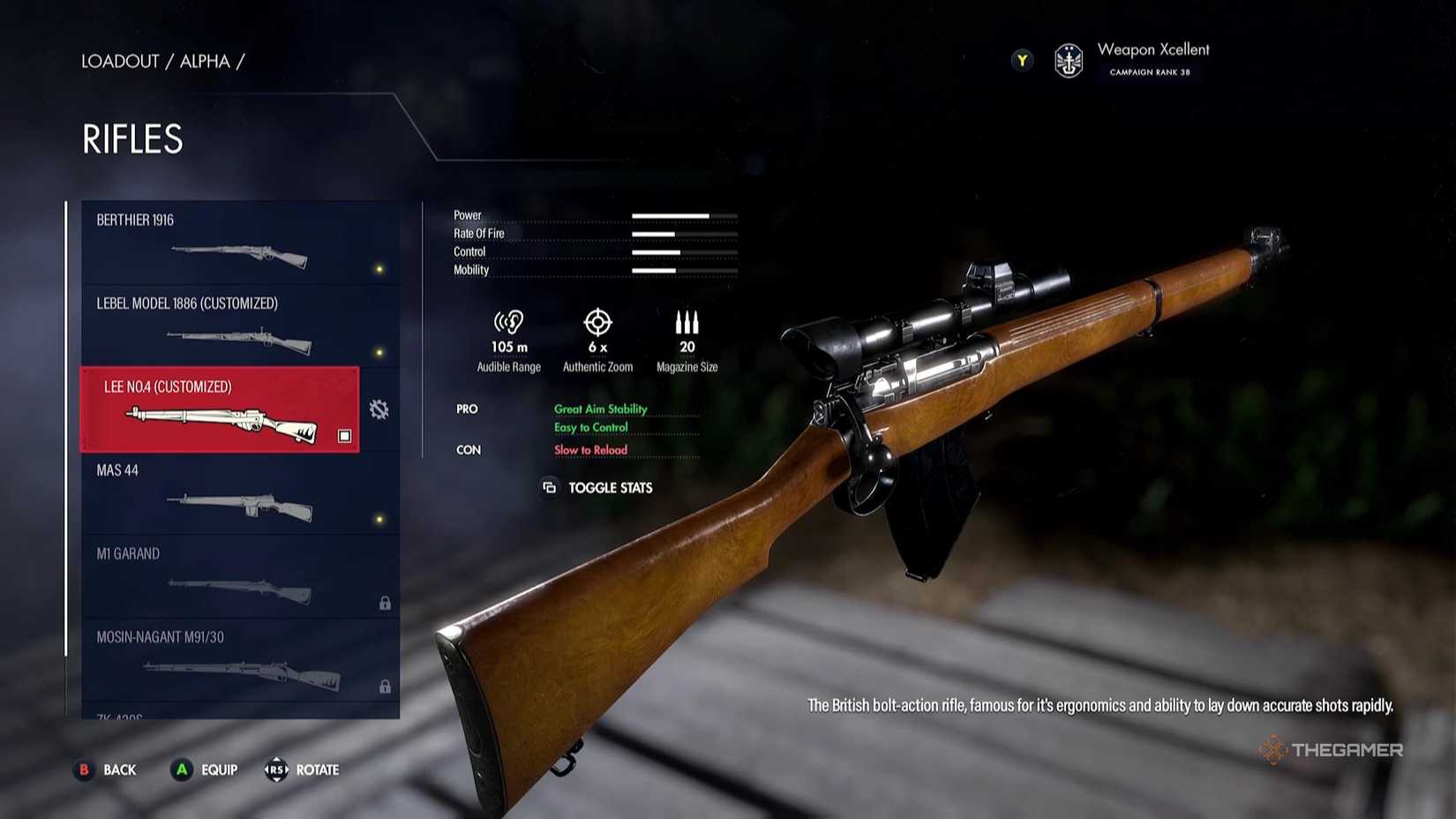 The Best Authentic Loadout For Sniper Elite: Resistance