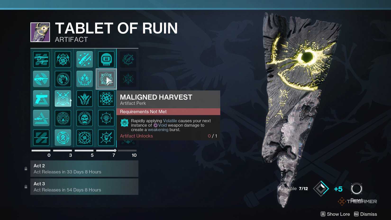 The Best Tablet Of Ruin Seasonal Artifact Perks In Destiny 2