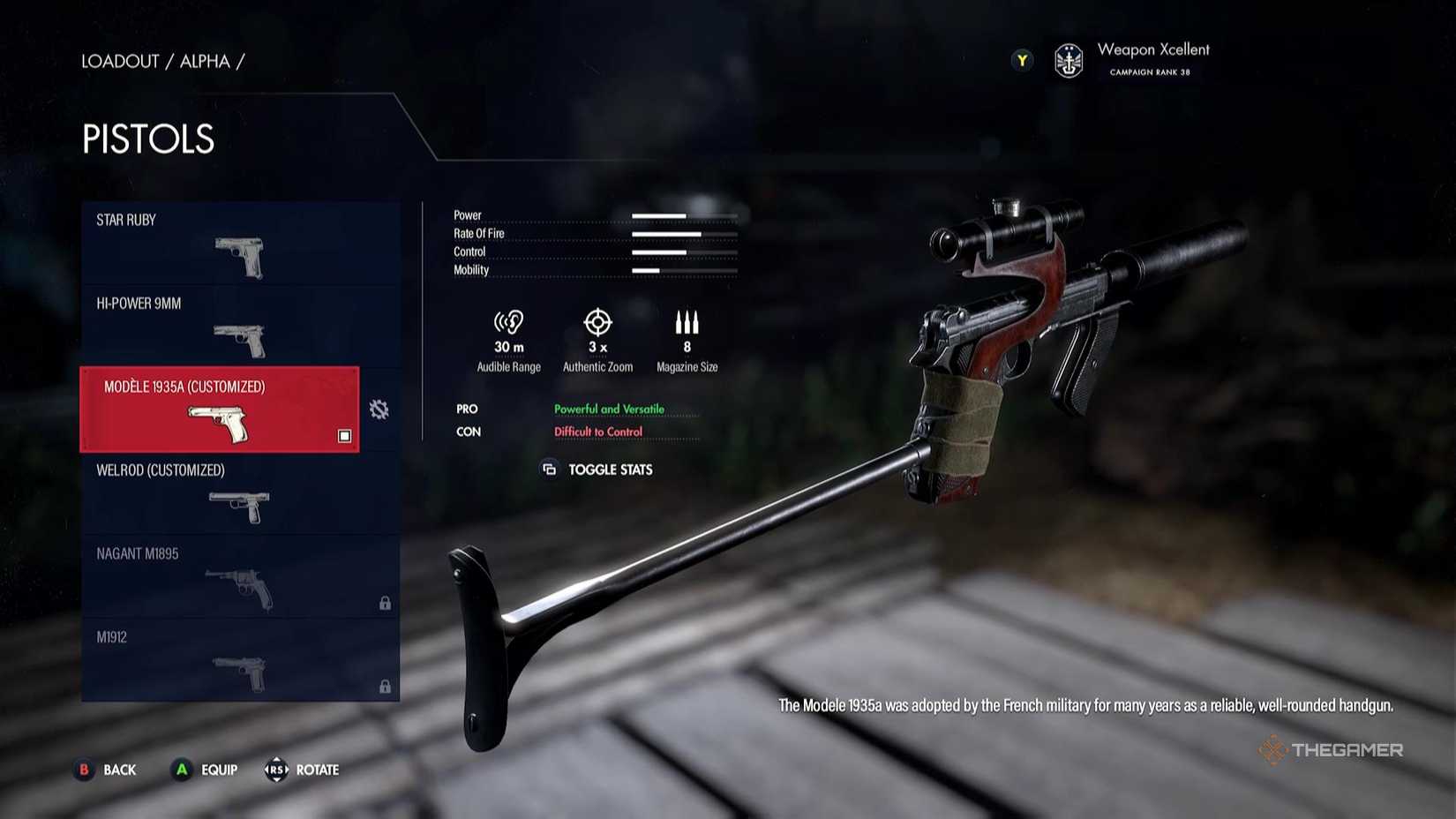 The Best Authentic Loadout For Sniper Elite: Resistance