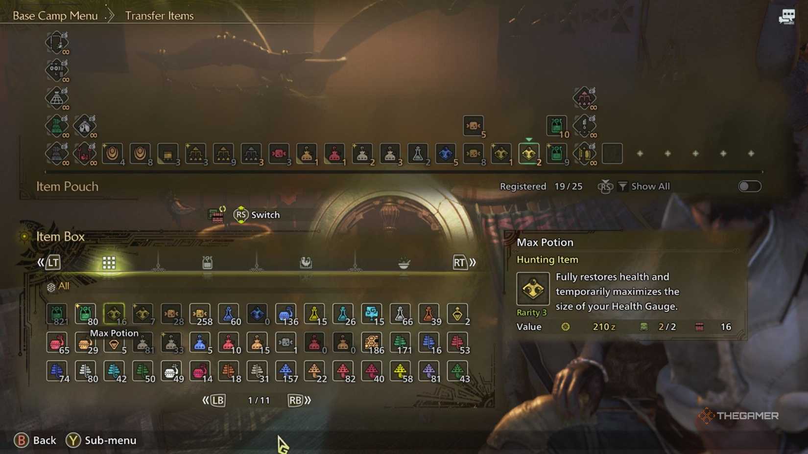 How To Get Max Potions In Monster Hunter Wilds